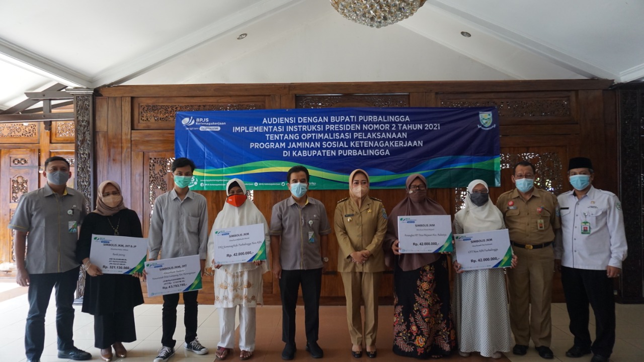 BPJS Ketenagakerjaan Gandeng Pemkab Purbalingga Implementasikan Inpres No 2 Tahun 2021 - PENJURU.ID