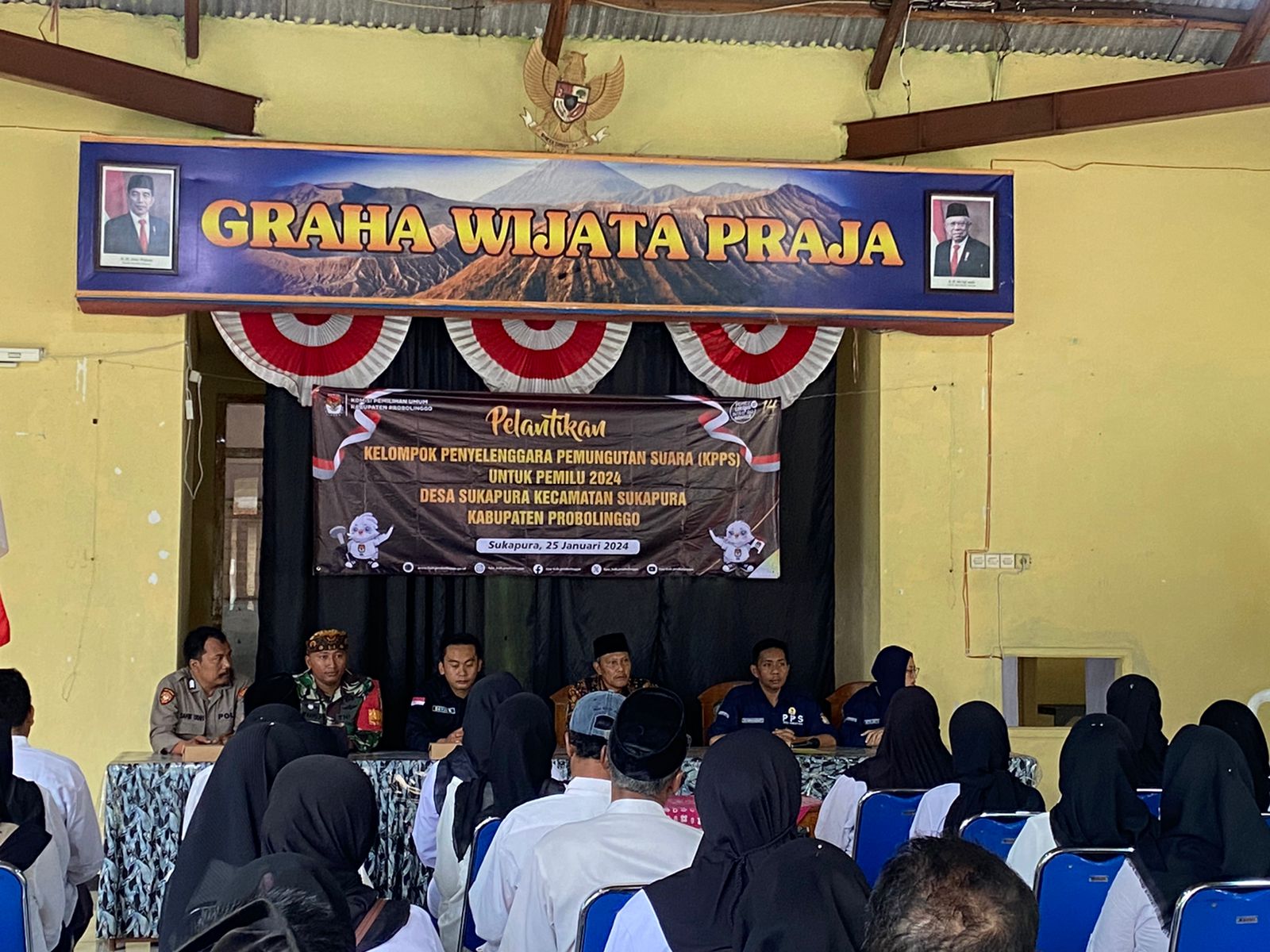 Resmi 462 KPPS Kecamatan Sukapura Dilantik PPS Di Desa Setempat - PENJURU.ID